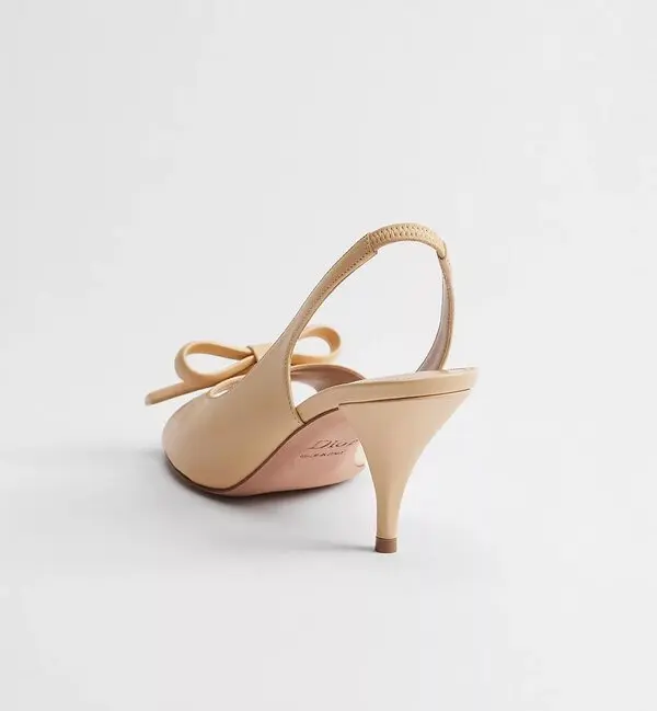 Dior Bow-tie High-heeled Slingback Sandals
