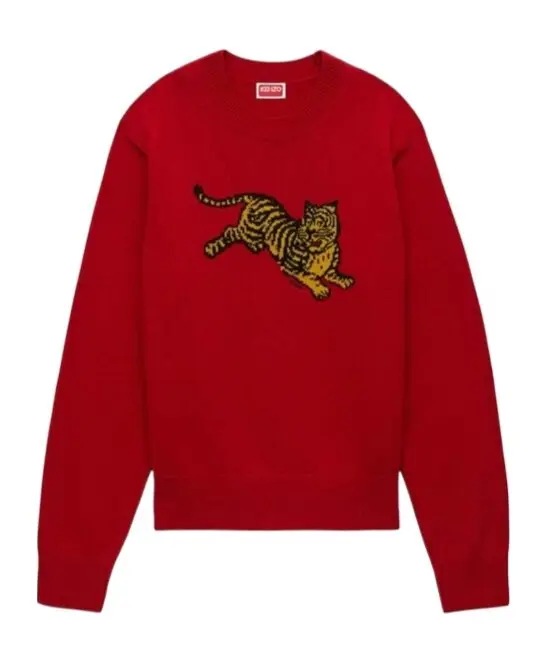 Kenzo Jumping Tiger' Jumper In Cotton Wool