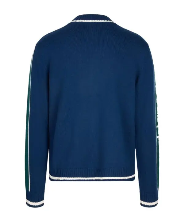 Casablanca Long-sleeve Zip-up Cardigan