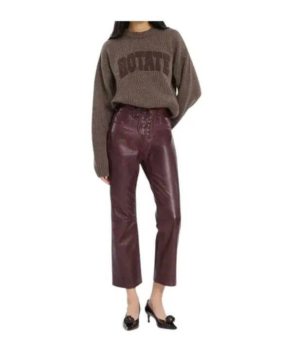 ROTATE BY BIRGER CHRISTENSEN Logo Crewneck Knitted Sweater