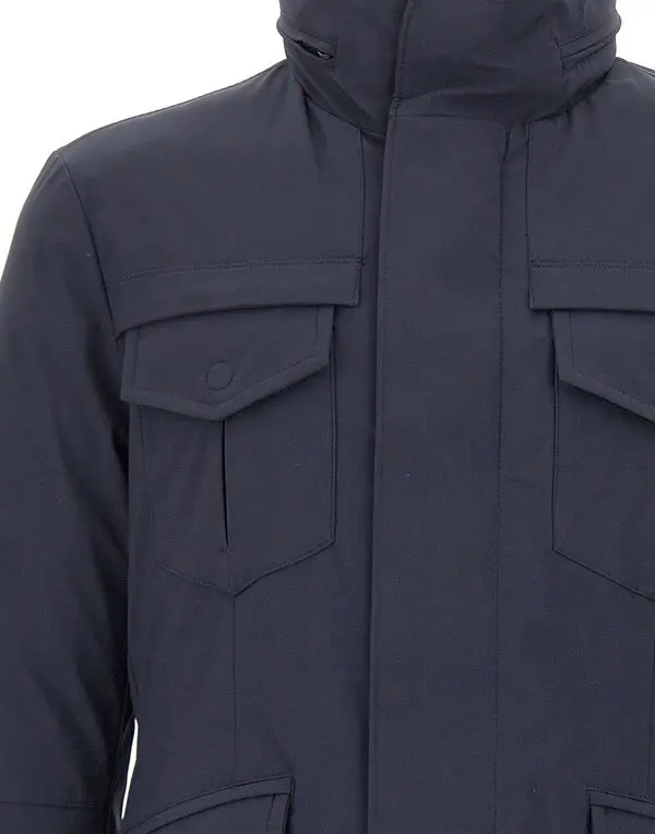 Peuterey Striped Hooded Field Jacket