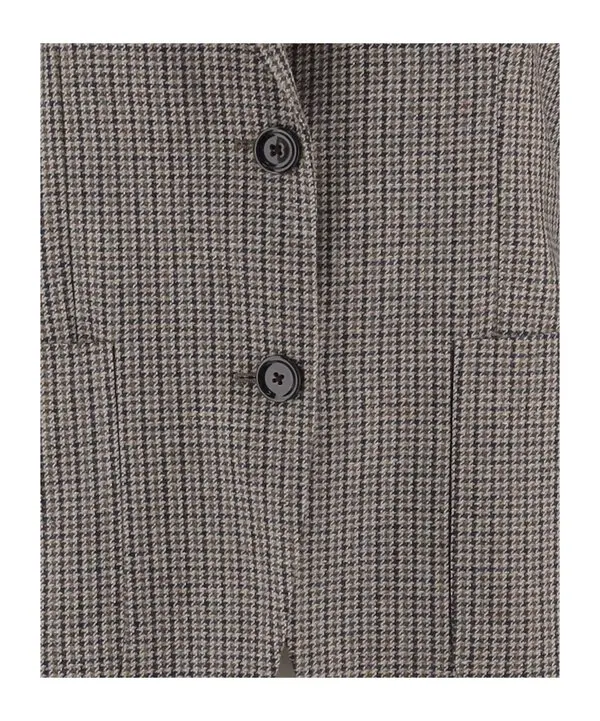 LARDINI Houndstooth Single-breasted Blazer