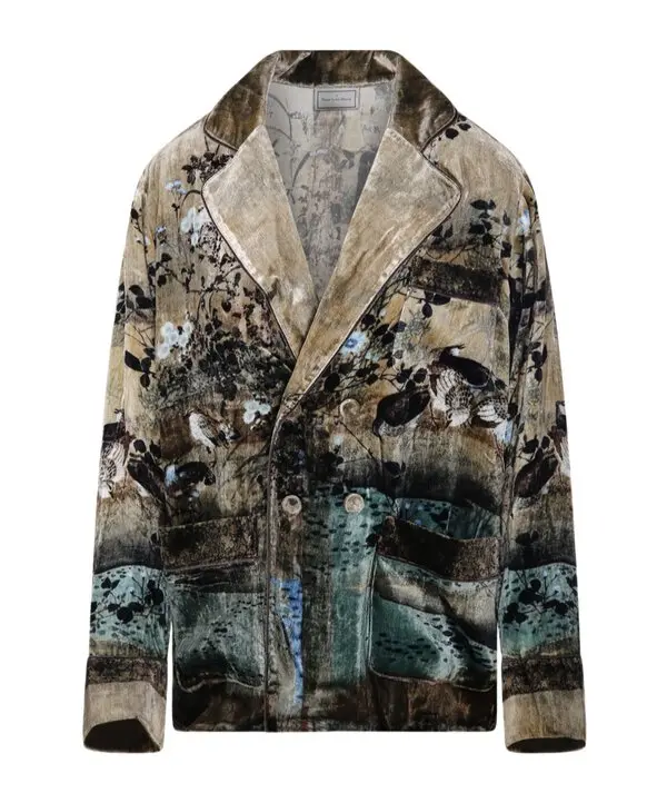 PIERRE-LOUIS MASCIA Kanpur Printed Jackets - Turquoise