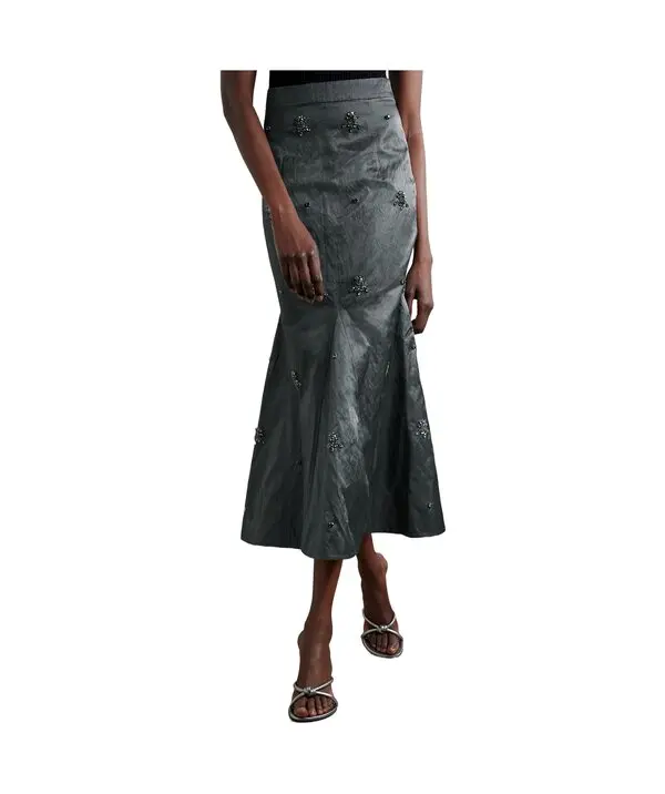 Huishan Zhang Crystal-embellished Maxi Skirt
