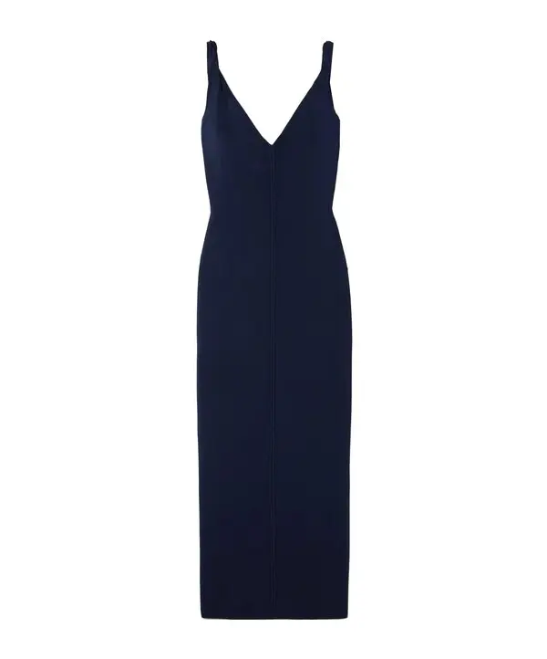Galvan Tyra Stretch-knit Midi Dress