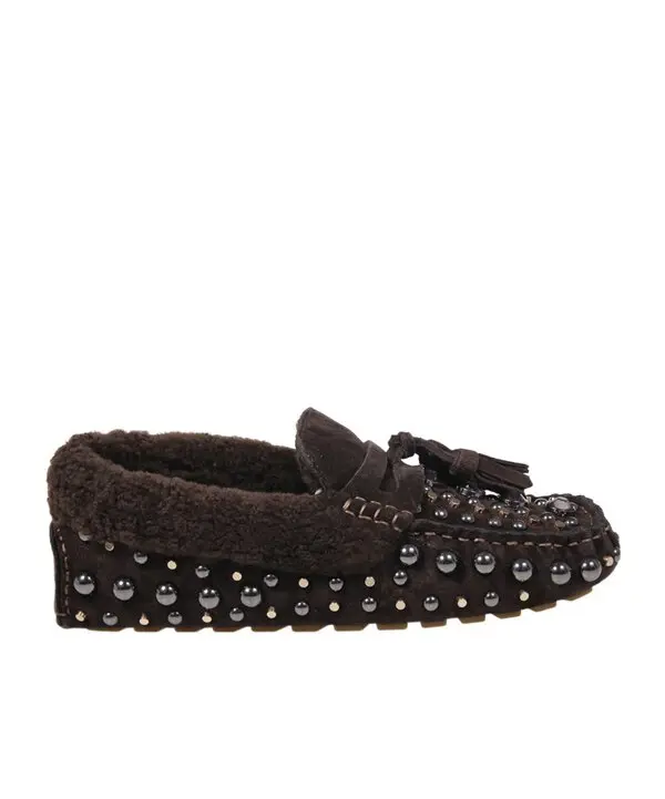 STRATEGIA R55 Embellished Tassel Flat Shoes