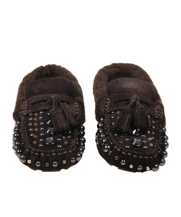 STRATEGIA R55 Embellished Tassel Flat Shoes