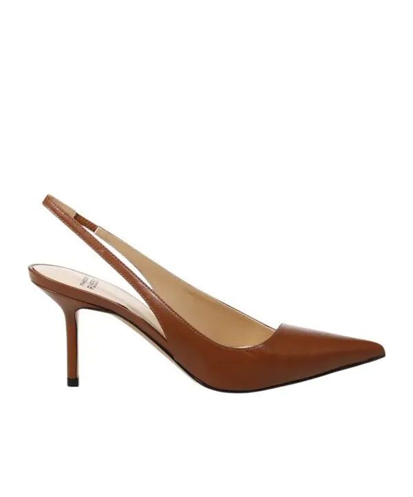 FRANCESCO RUSSO Pointed-toe High-heeled Sandals - Tan