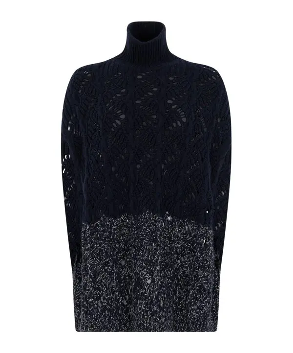 Fabiana Filippi High Neck Cable Knit Jumper