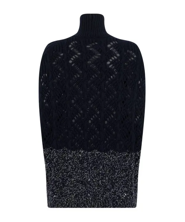 Fabiana Filippi High Neck Cable Knit Jumper