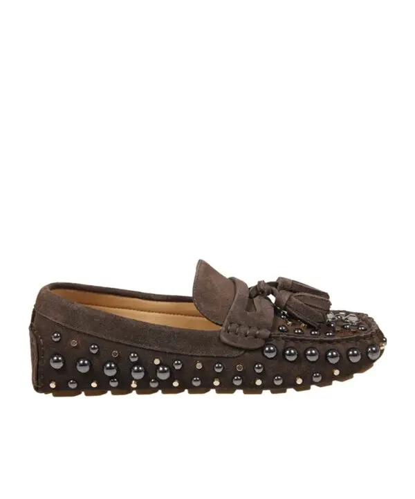 STRATEGIA R51 Studded Tassel Flat Shoes