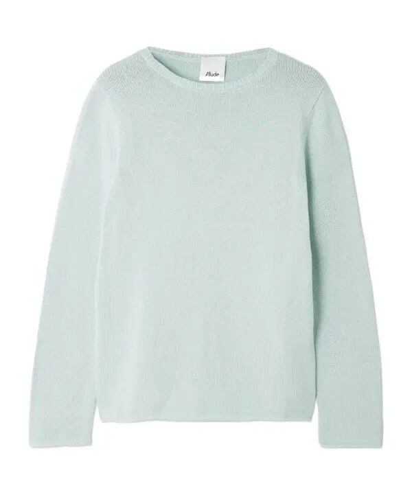 ALLUDE Cotton And Cashmere-blend Sweater
