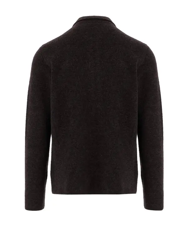 Tagliatore Zip-up Coat With Ribbed Details