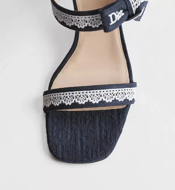 Dior Heeled Sandal With Strappy Embellishments