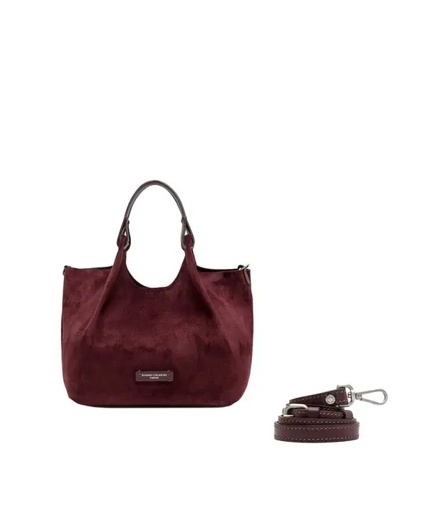 GIANNI CHIARINI Medium Dua Suede Tote Bag