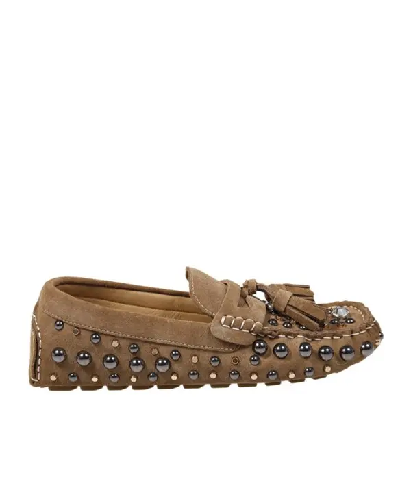 STRATEGIA R 51 Studded Tassel Flat Shoes
