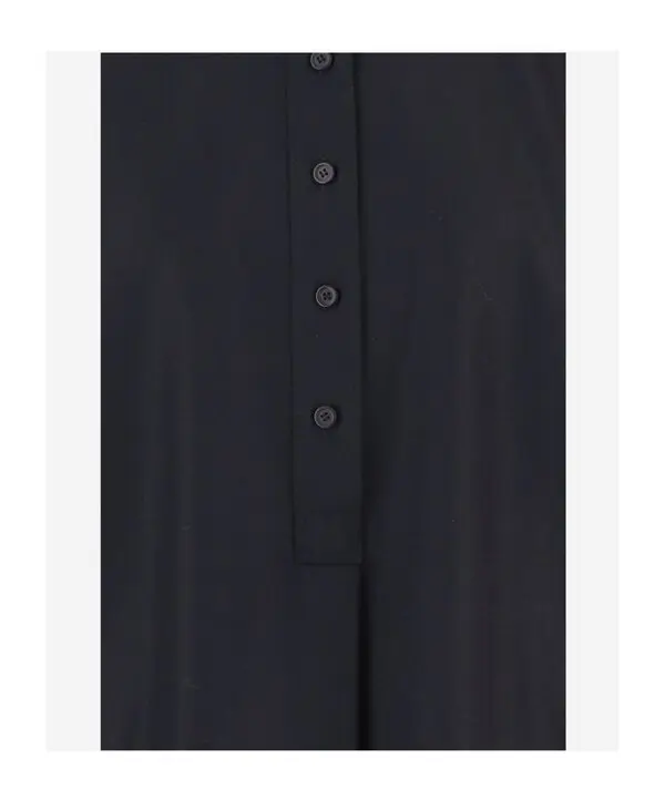 Carven Half-placket Mandarin Collar Sweater