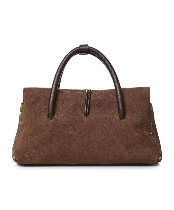 ZANELLATO Logo Engraved Twist Lock Small Handbag