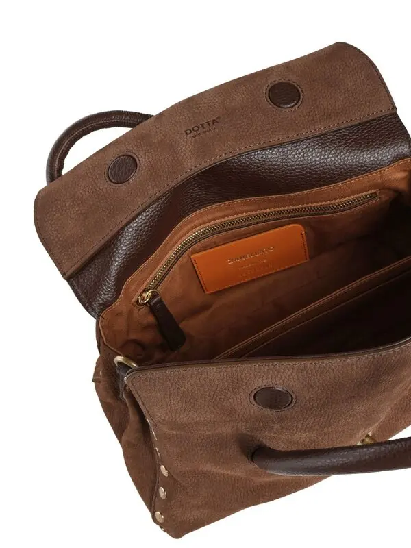 ZANELLATO Logo Engraved Twist Lock Small Handbag