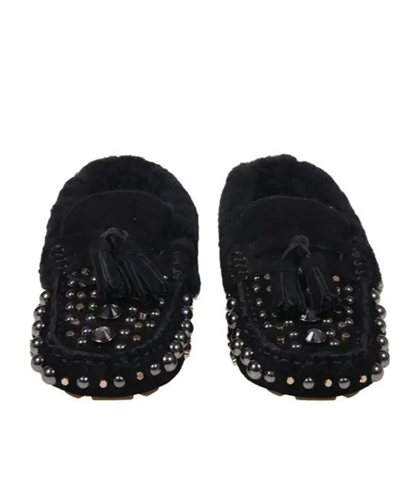 STRATEGIA R 55 Studded Tassel Flat Shoes
