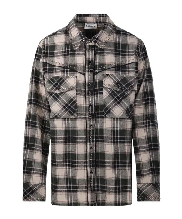 P.a.r.o.s.h Cowboy Studded Check Shirt