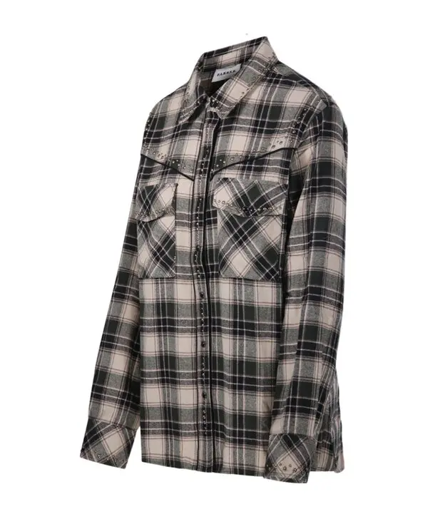 P.a.r.o.s.h Cowboy Studded Check Shirt