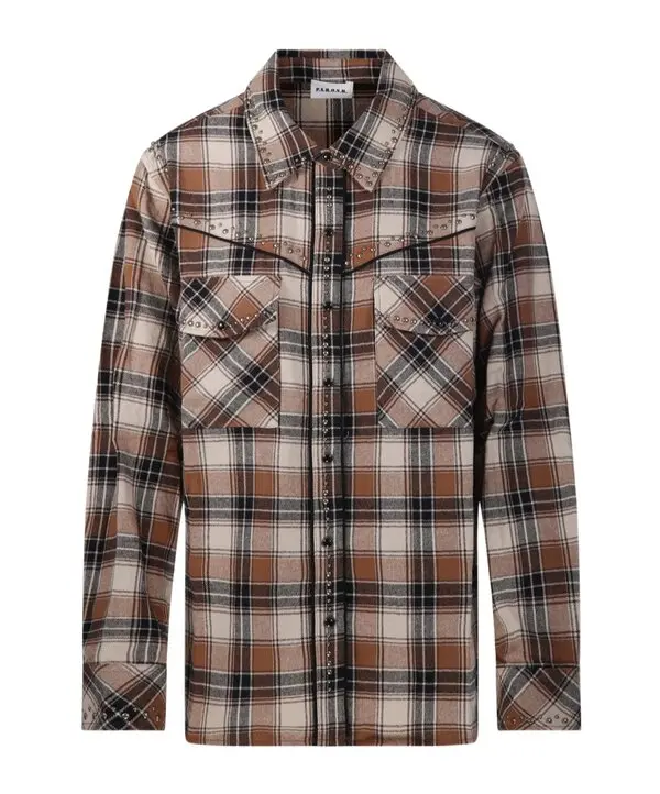 P.a.r.o.s.h Cowboyd Studded Check Shirt