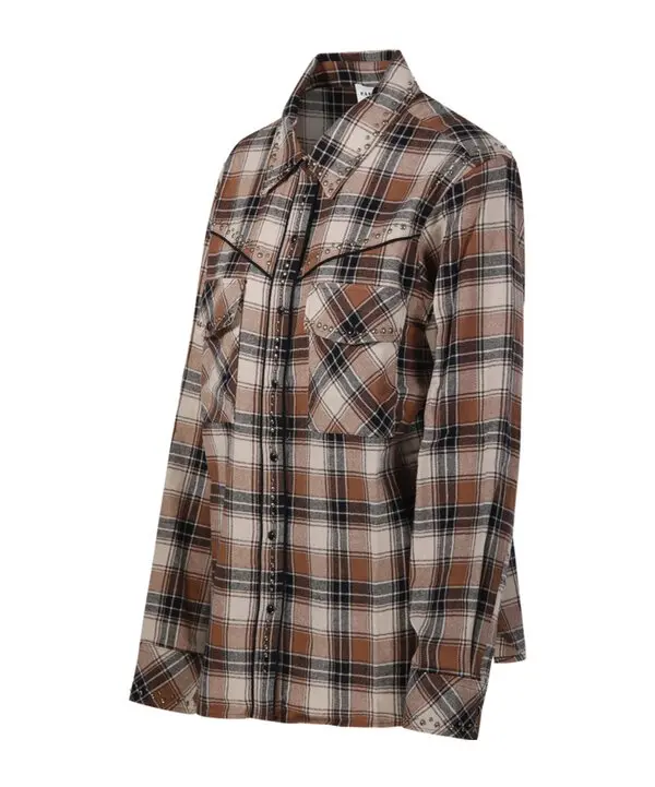 P.a.r.o.s.h Cowboyd Studded Check Shirt