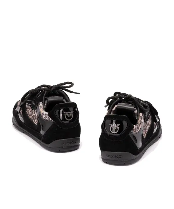 Pinko Yulia 01 Leopard-print Panelled Sneakers