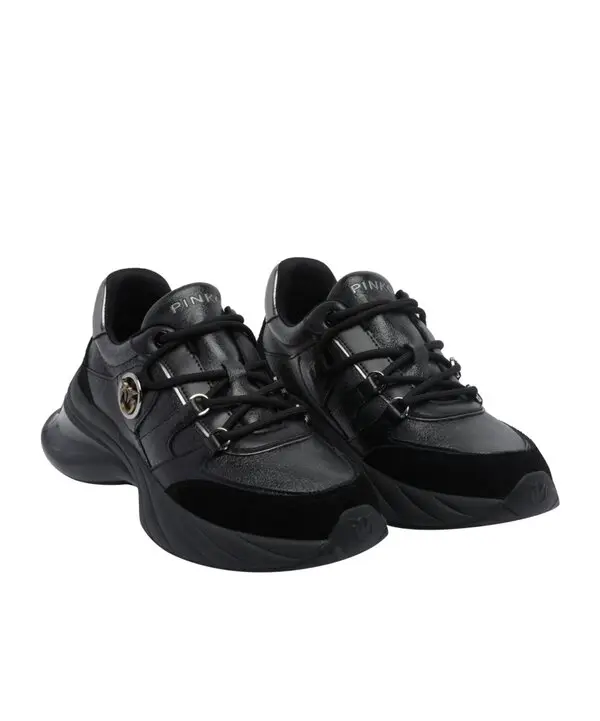 Pinko Lace-up Round Toe Sneakers
