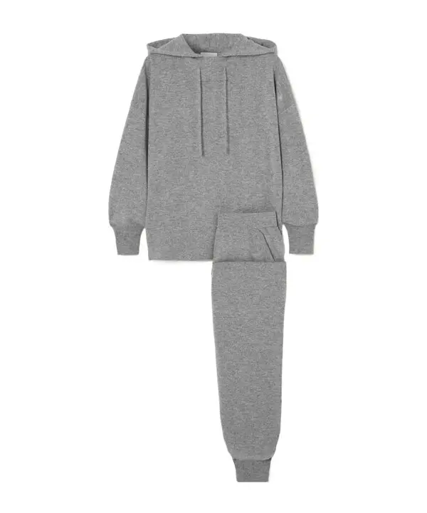 ALLUDE Cashmere Hoodie Casual Pants Set
