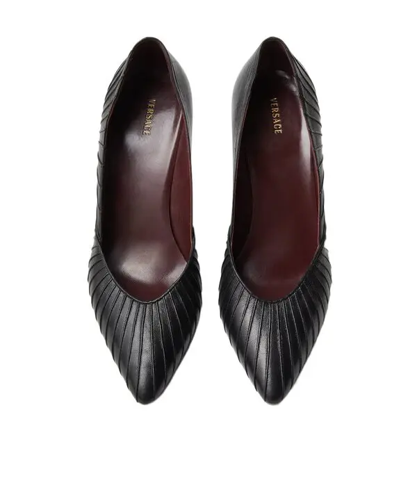 Versace Pleated Heeled Pumps