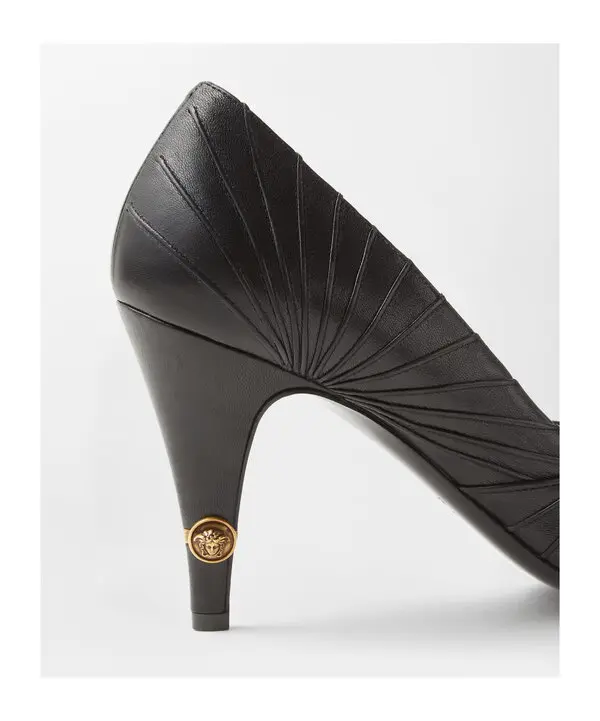 Versace Pleated Heeled Pumps