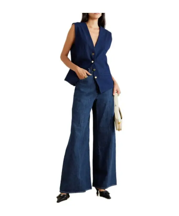 GOLDSIGN Dark Straight-leg Jeans