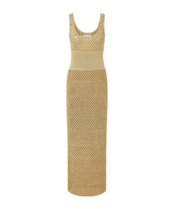Galvan Crocheted Midi Dress