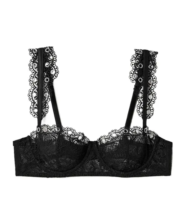 FLEUR DU MAL Corded Lace Underwired Soft-cup - No