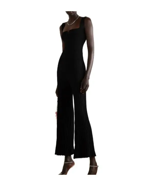Galvan Ribbed Knit Jumpsuit