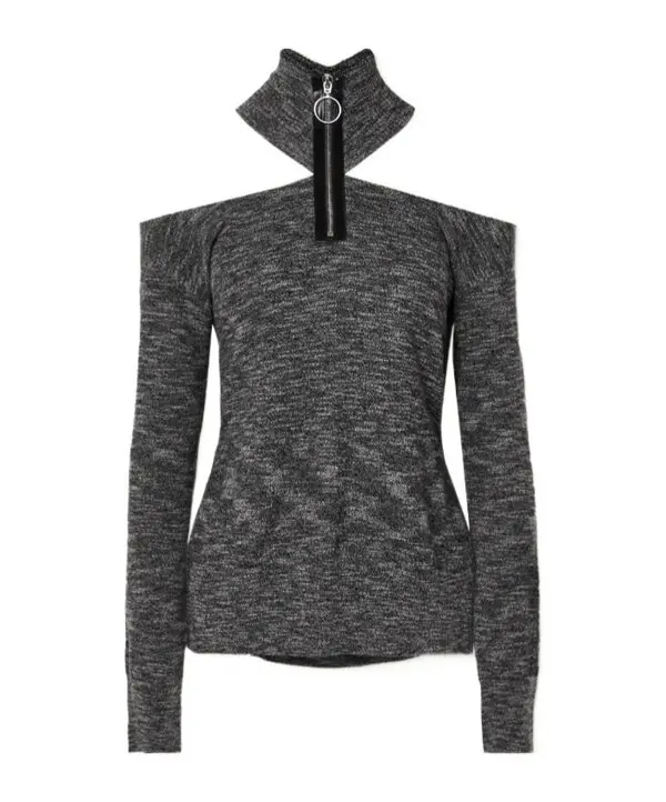 CHRISTOPHER KANE Cold-shoulder Wool Sweater