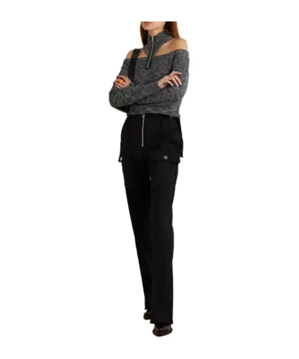 CHRISTOPHER KANE Cold-shoulder Wool Sweater