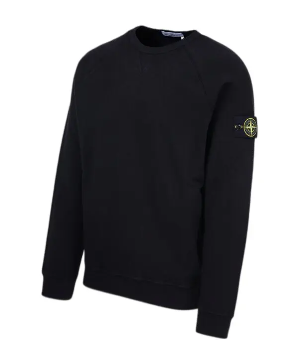 Stone Island Logo-patch Crew Neck Sweatshirt