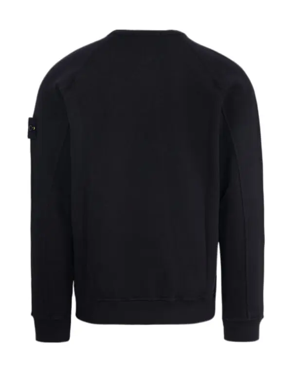 Stone Island Logo-patch Crew Neck Sweatshirt