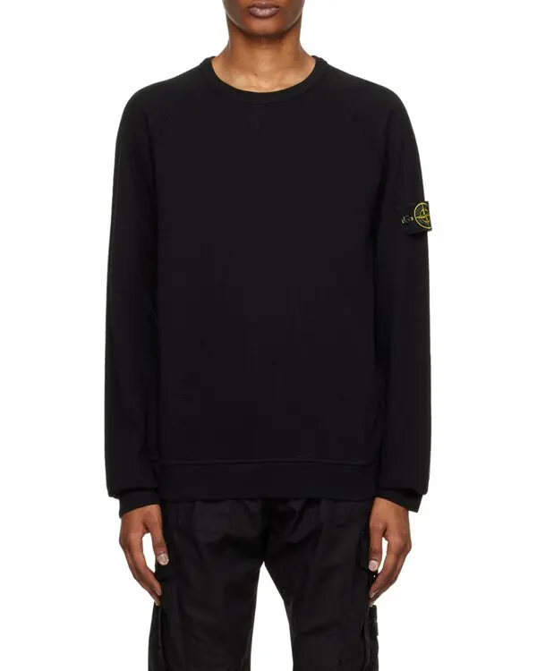 Stone Island Logo-patch Crew Neck Sweatshirt