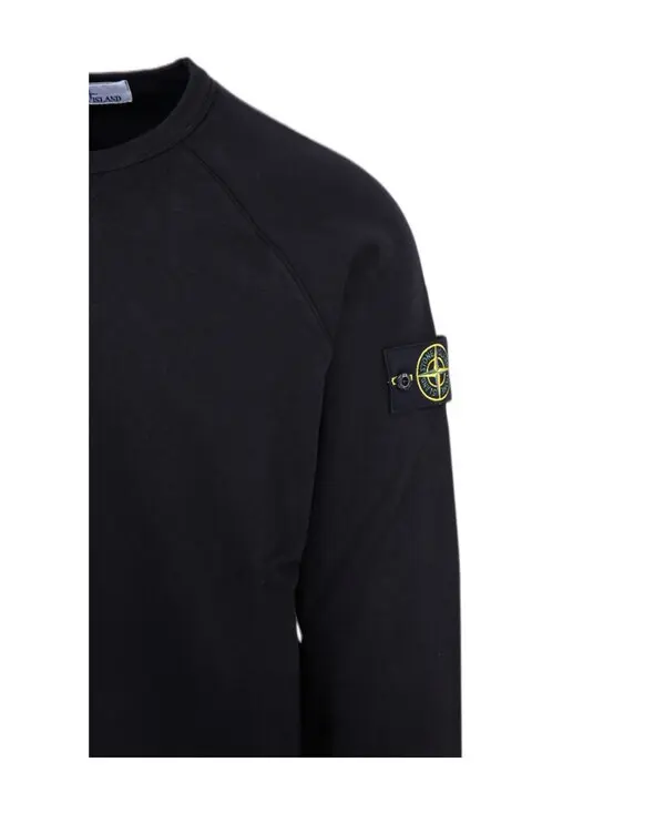 Stone Island Logo-patch Crew Neck Sweatshirt