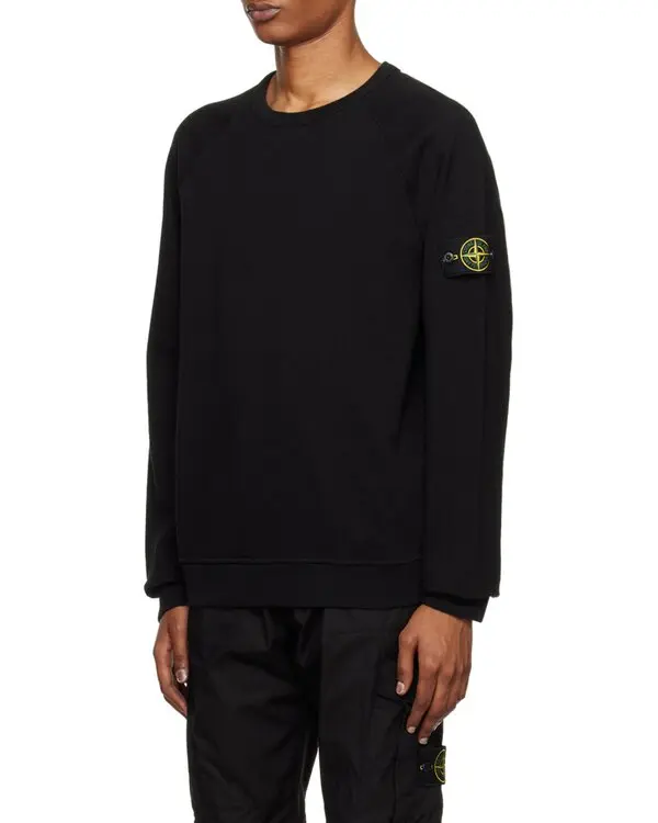 Stone Island Logo-patch Crew Neck Sweatshirt