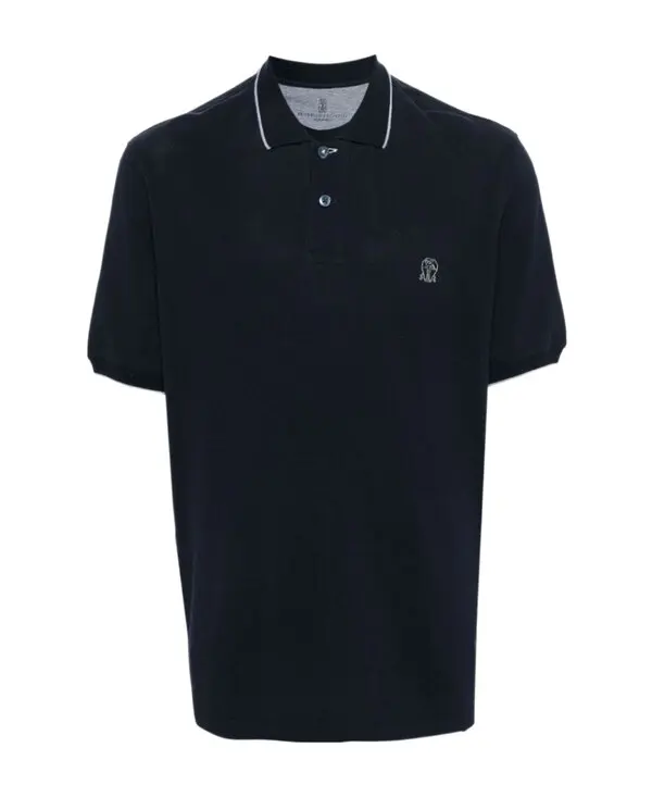 Brunello Cucinelli Logo-embroidered Short-sleeved Polo Shirt