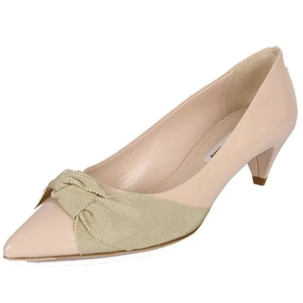 Miu Miu High Heel Pumps With Logo Detail