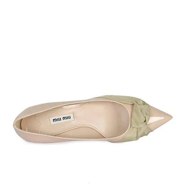 Miu Miu High Heel Pumps With Logo Detail