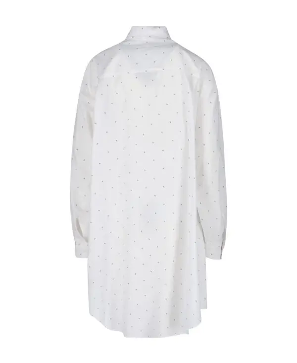 MAISON MARGIELA Polka-dot Cotton Shirt Dress