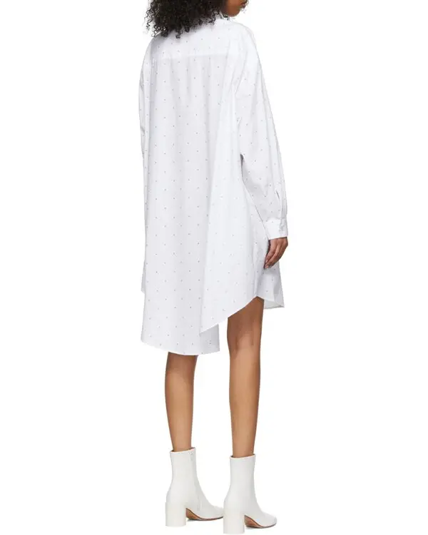 MAISON MARGIELA Polka-dot Cotton Shirt Dress