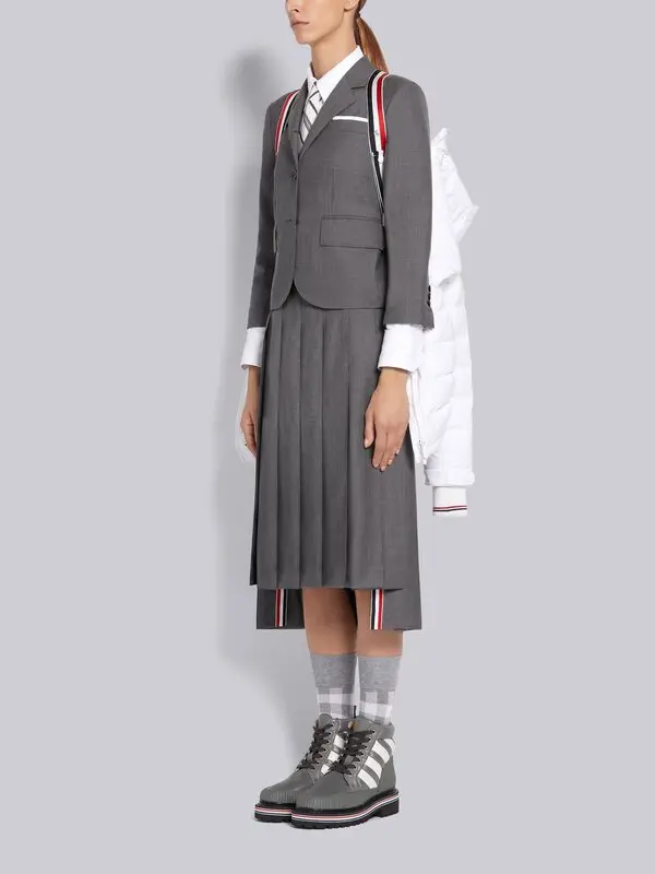 Thom Browne Zip-up Hooded Overcoat